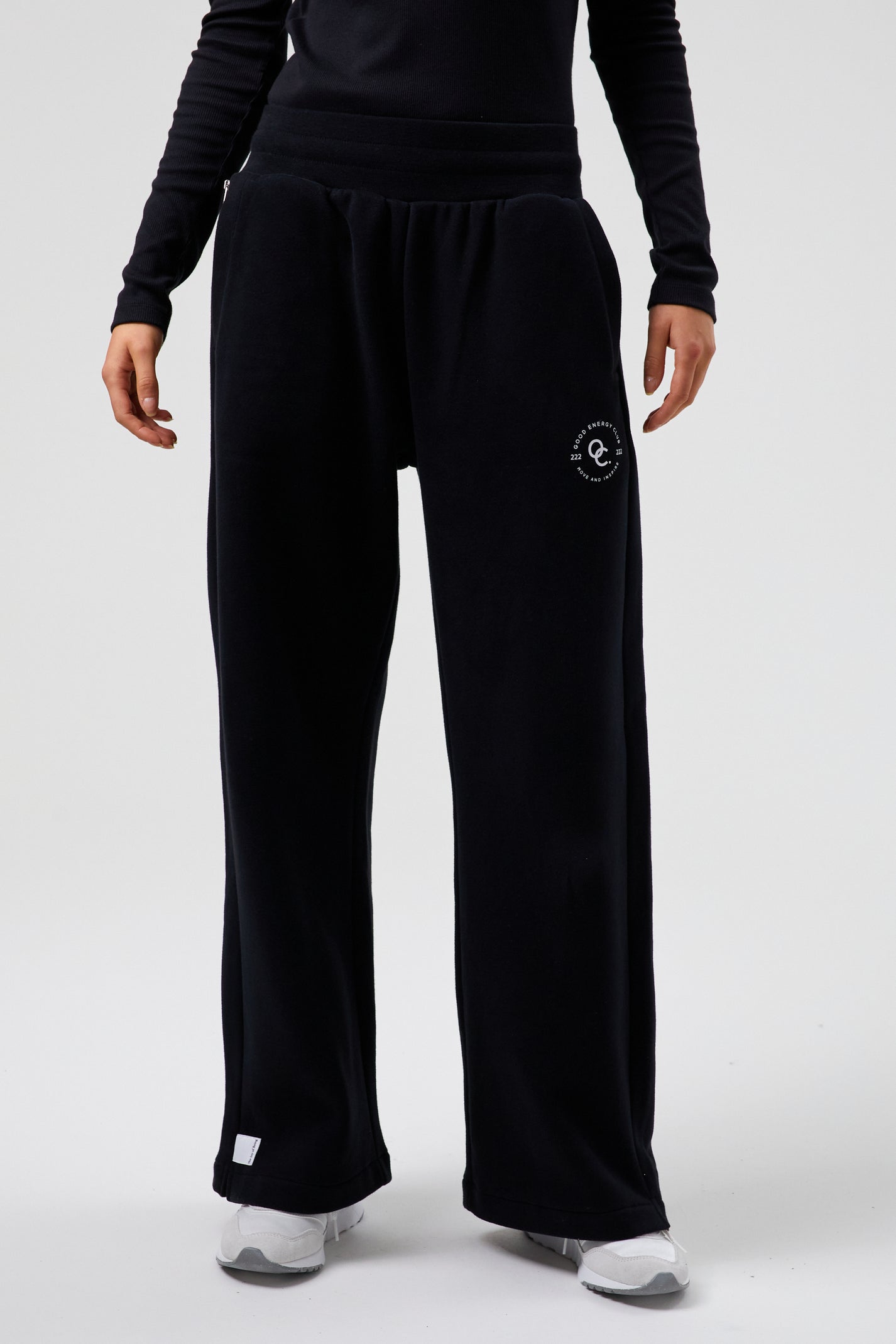 Joy Wide Leg Joggers - Jet Black – Original Creator