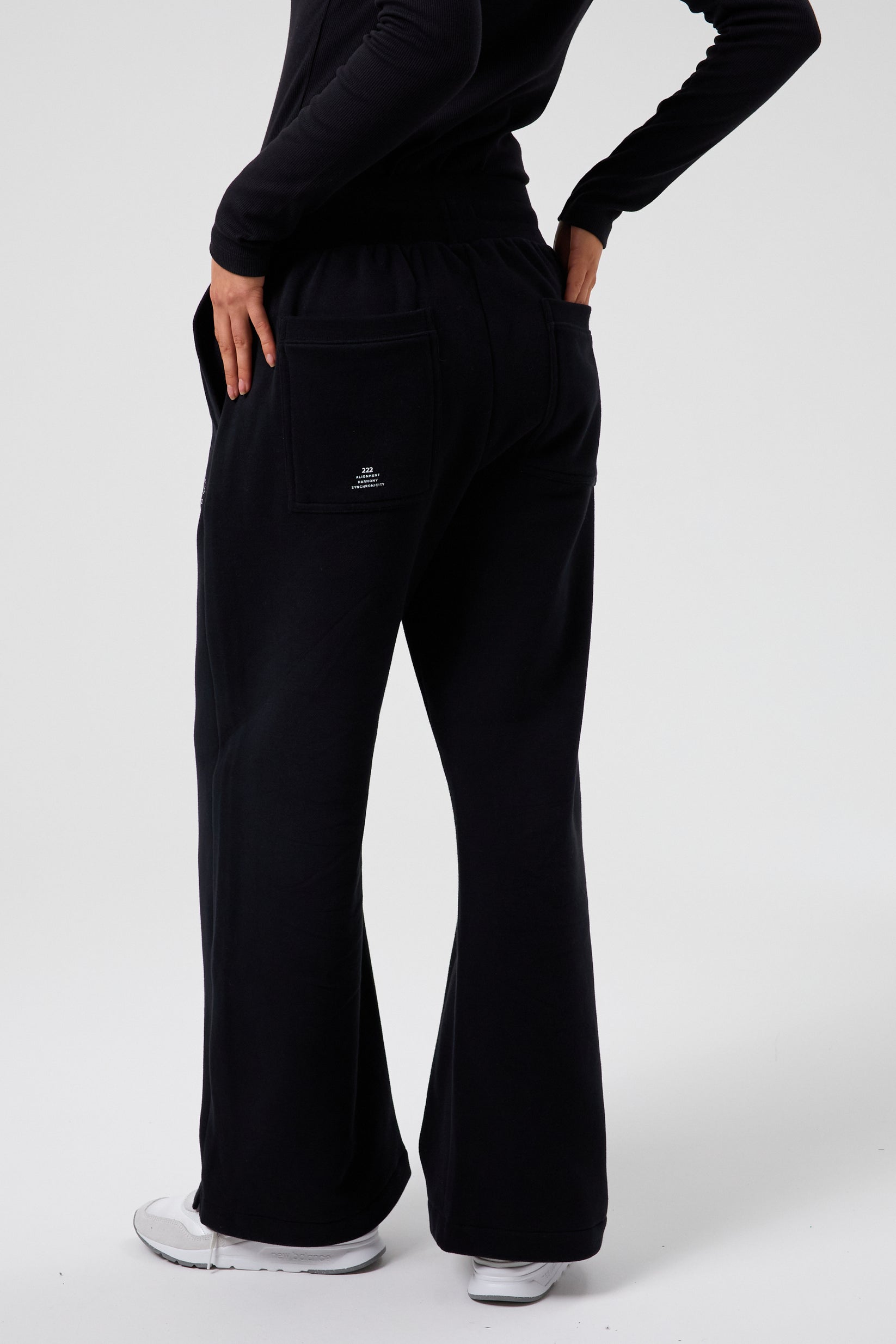 Joy Wide Leg Joggers - Jet Black – Original Creator