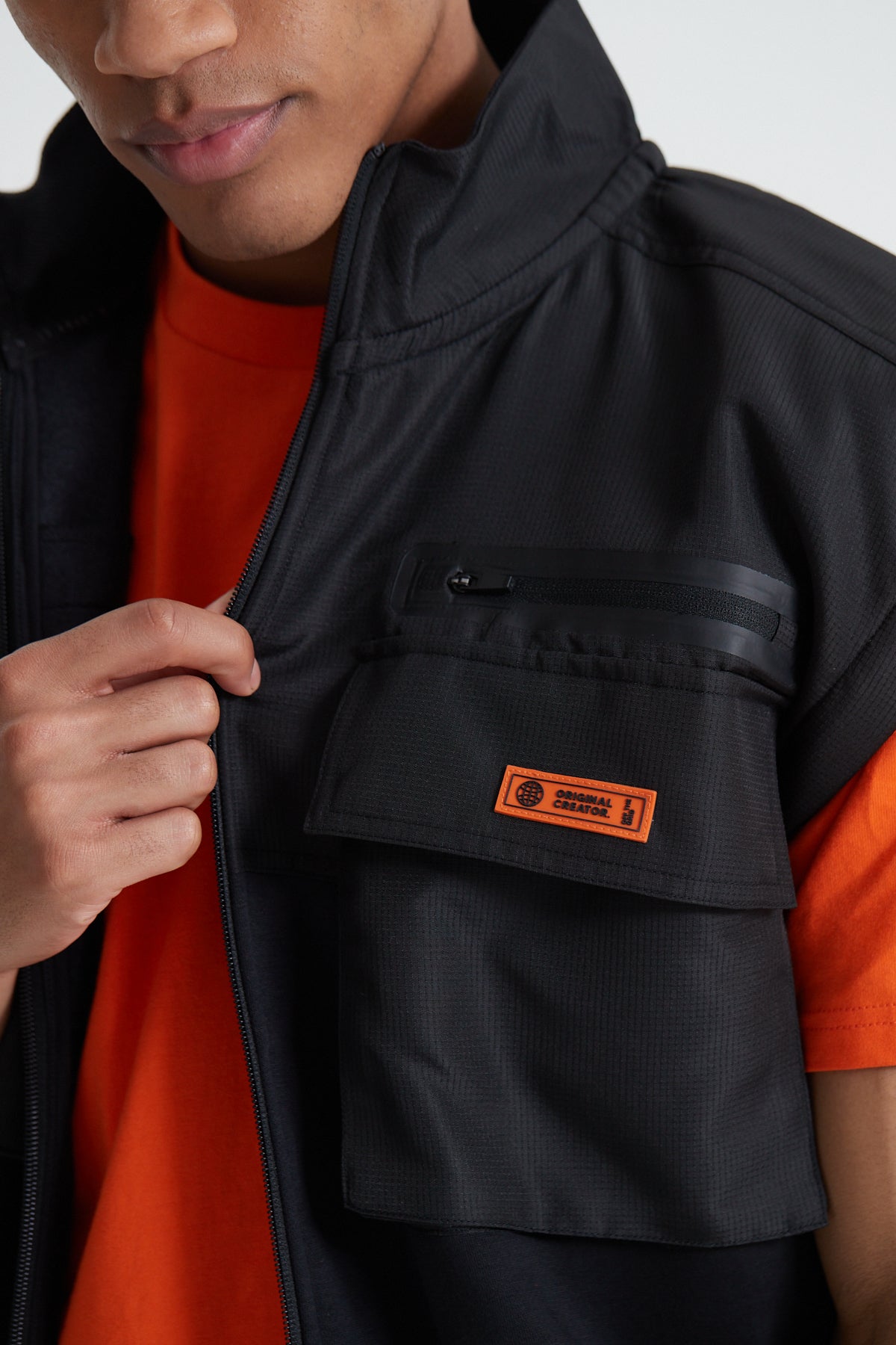 Grid Modular Jacket in Jet Black - Original Creator