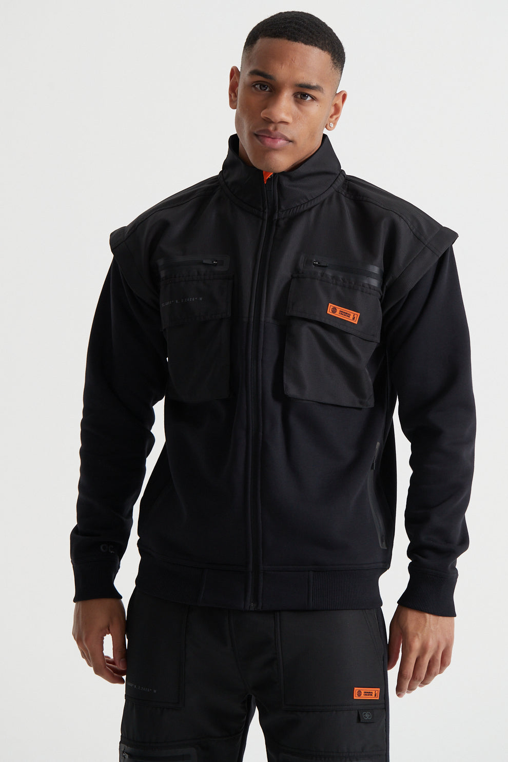 Grid Modular Jacket in Jet Black - Original Creator