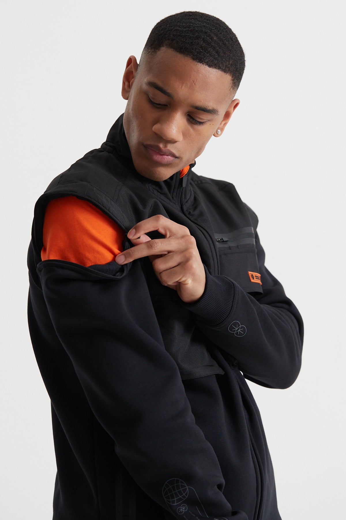 Grid Modular Jacket in Jet Black - Original Creator